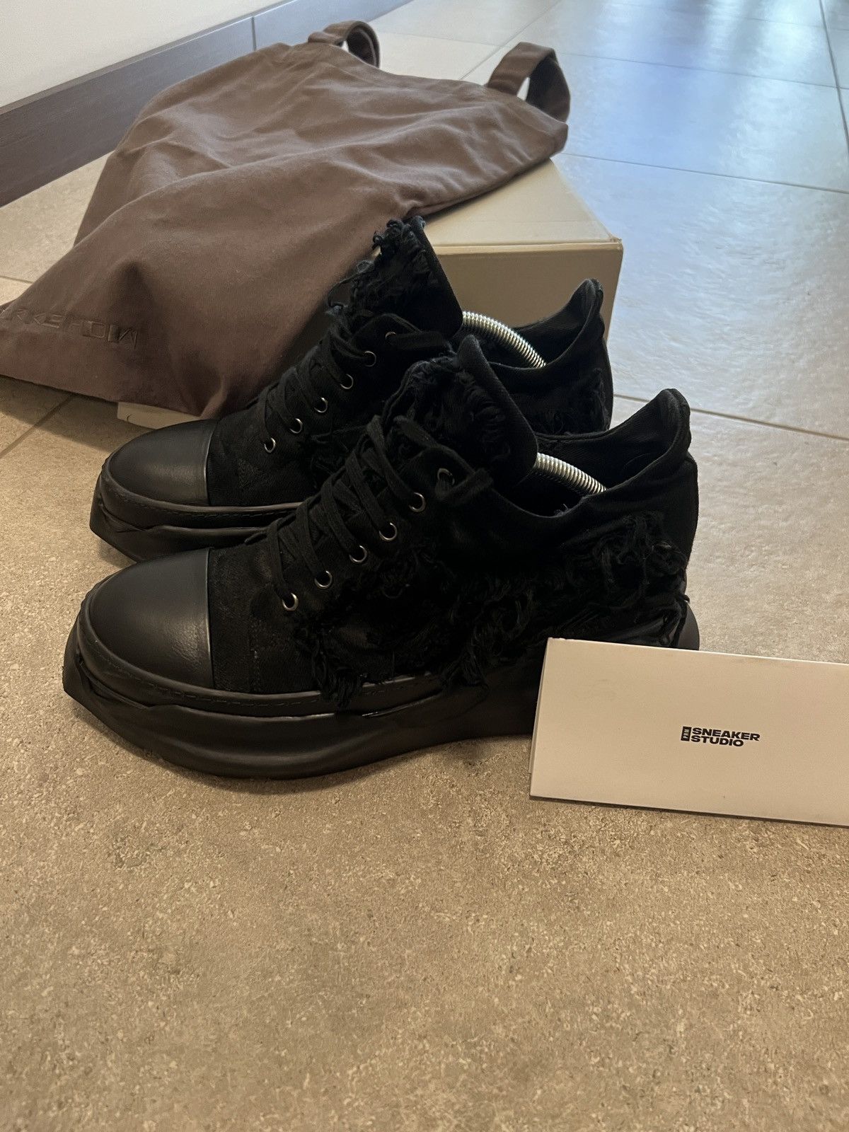 Luxury × Rick Owens × Rick Owens Drkshdw Rick Owens Abstract Distressed ...