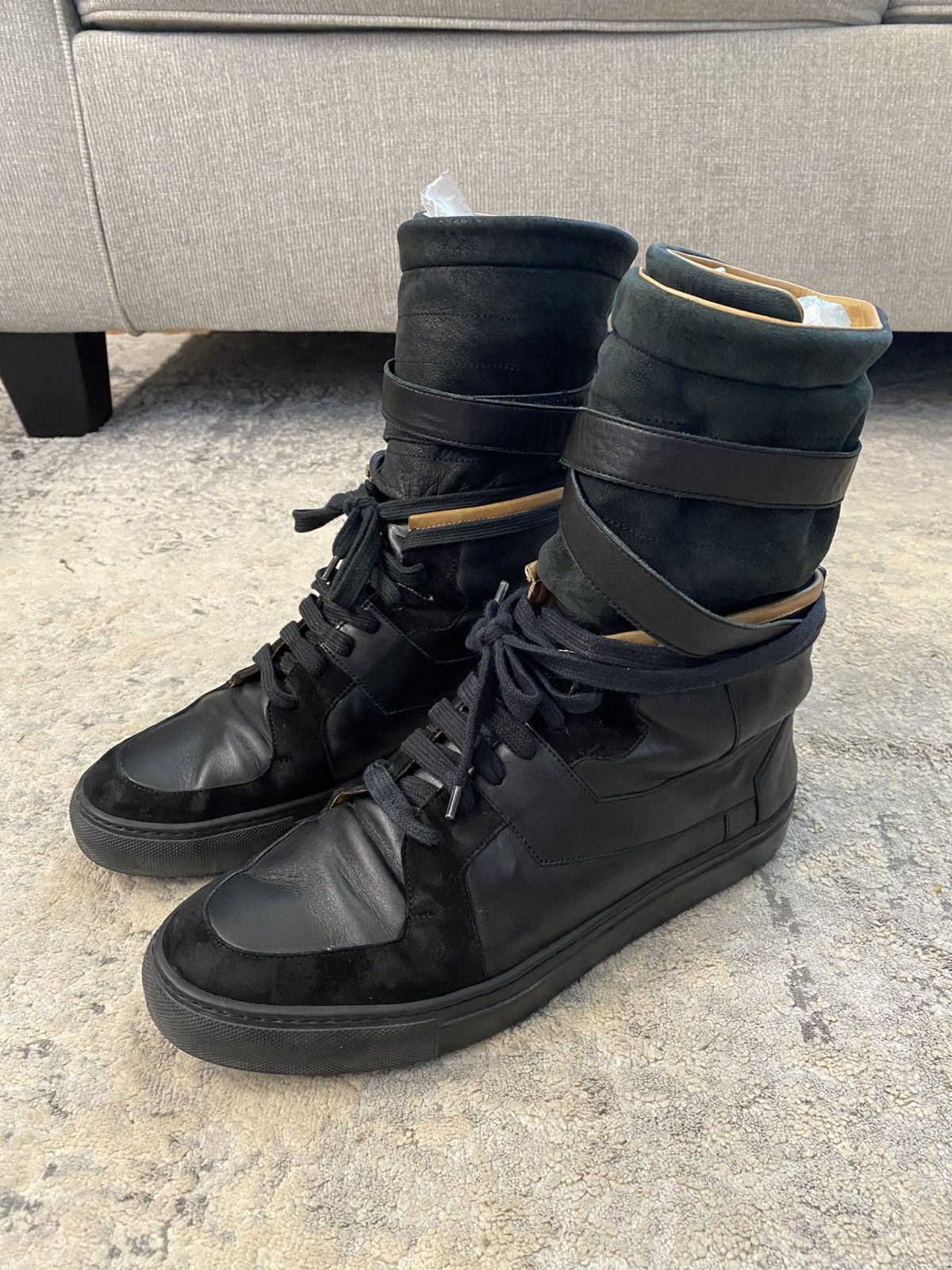 Kris Van Assche Leather Strap Sneaker Boot | Grailed