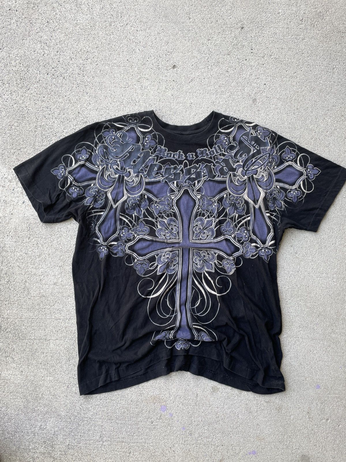 Affliction Affliction Style Wings Cross Tee | Grailed
