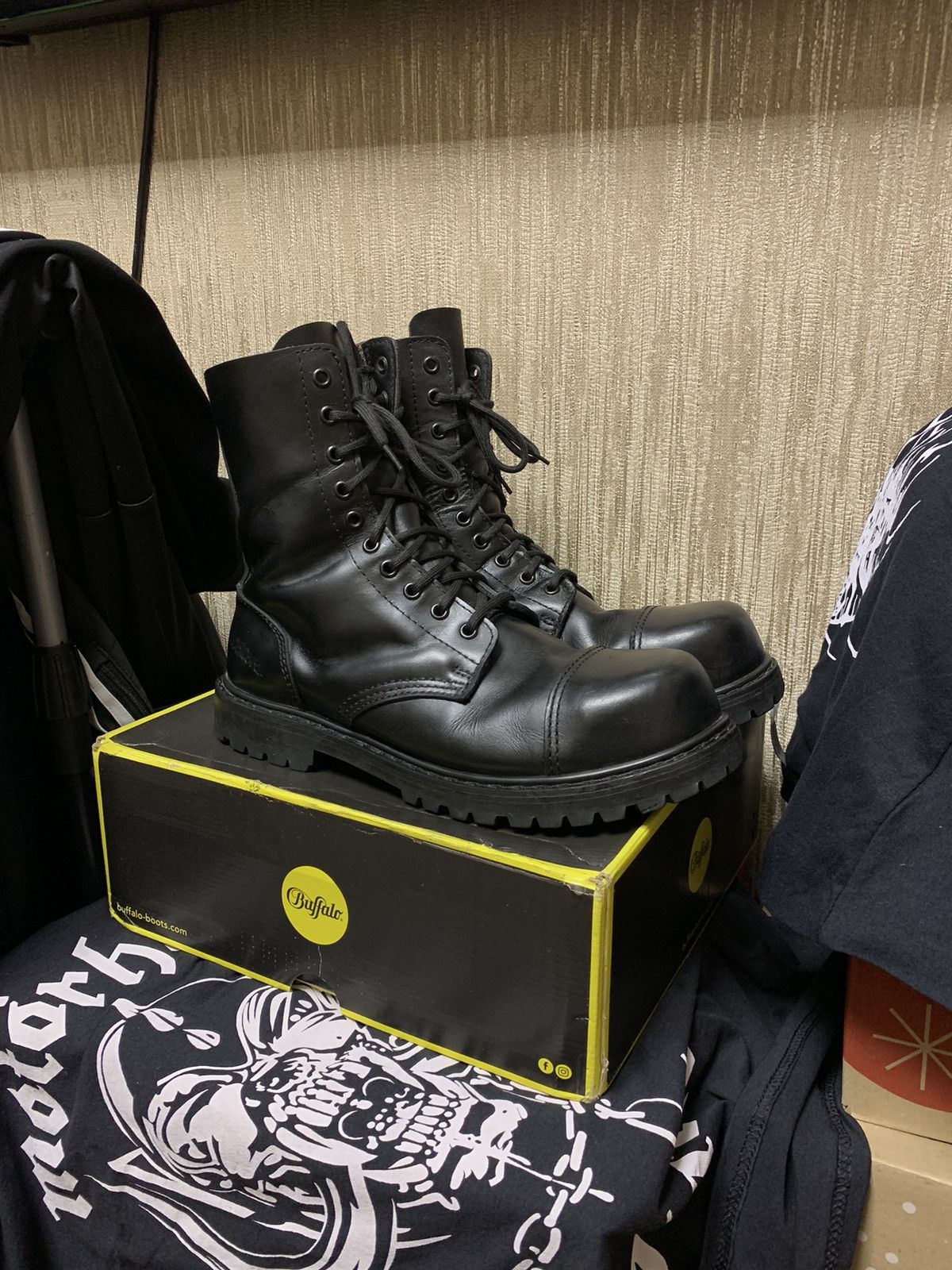 Combat Boots × Streetwear × Vintage Steel Toe Undercover Combat boots ...