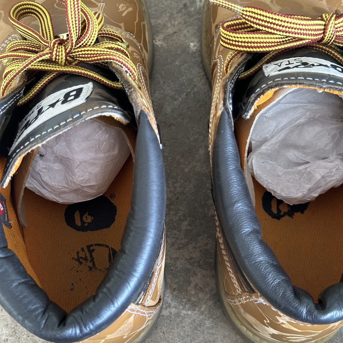 Bape × Timberland Bape x Timberland Chukka Boots | Grailed