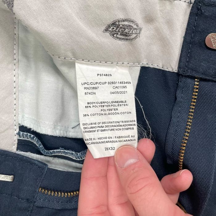 Vintage Vintage Navy Blue Dickies Khakis Pants 874 Original Fit 90s | Grailed