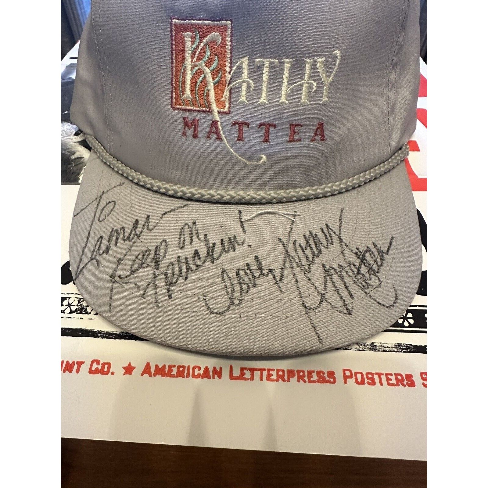 Other SIGNED KATHY MATTEA Vintage Baseball Hat Autograph RARE Read ...