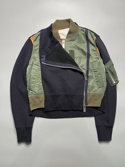 Sacai Sacai A/W 22 Ma1 Layered Bomber Sweater | Grailed