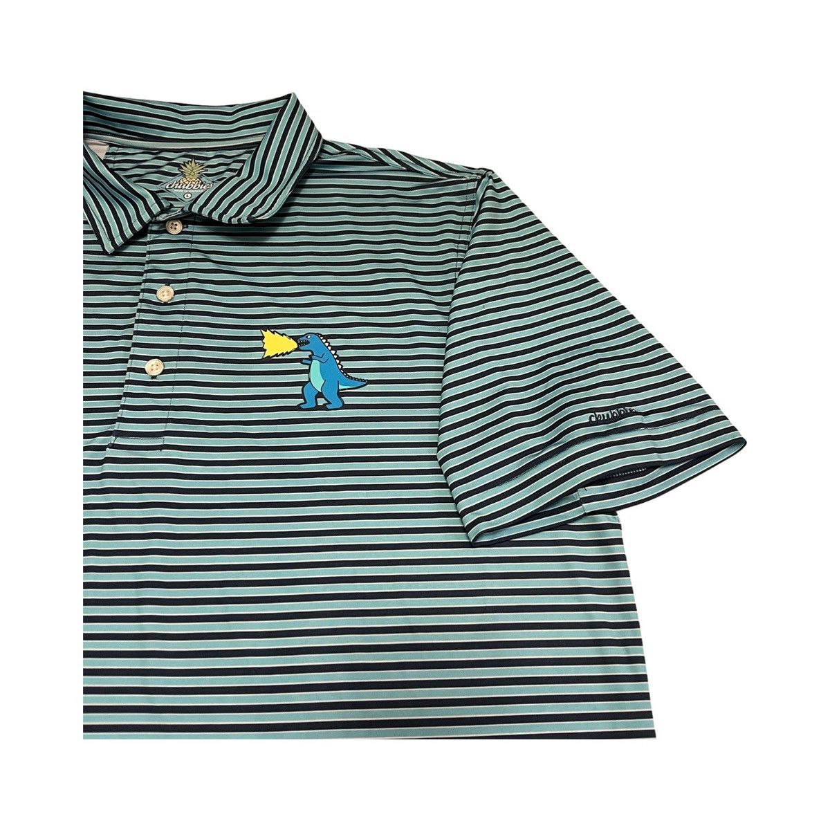 Chubbies Chubbies Performance Golf Polo The Fired Up Blue Godzilla L ...