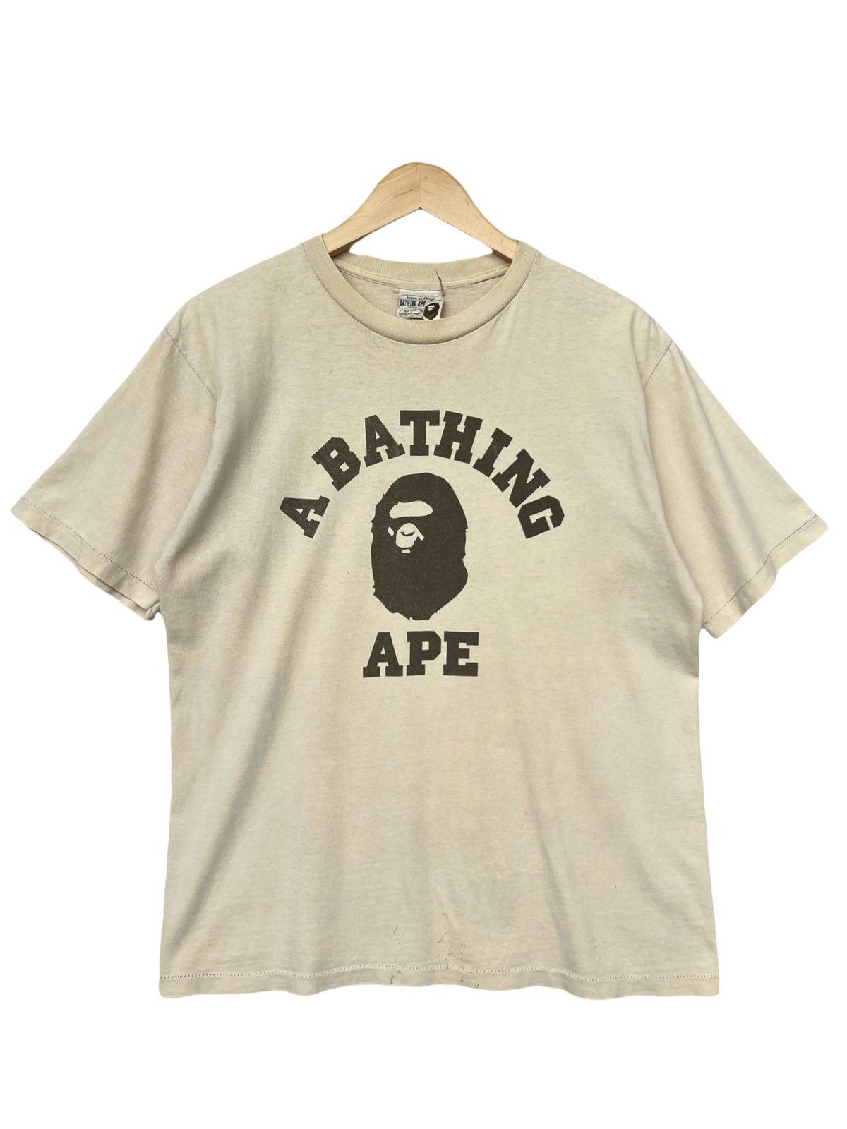 Bape RARE 💥 Vintage 90s Bape Oneita College Tee | Grailed
