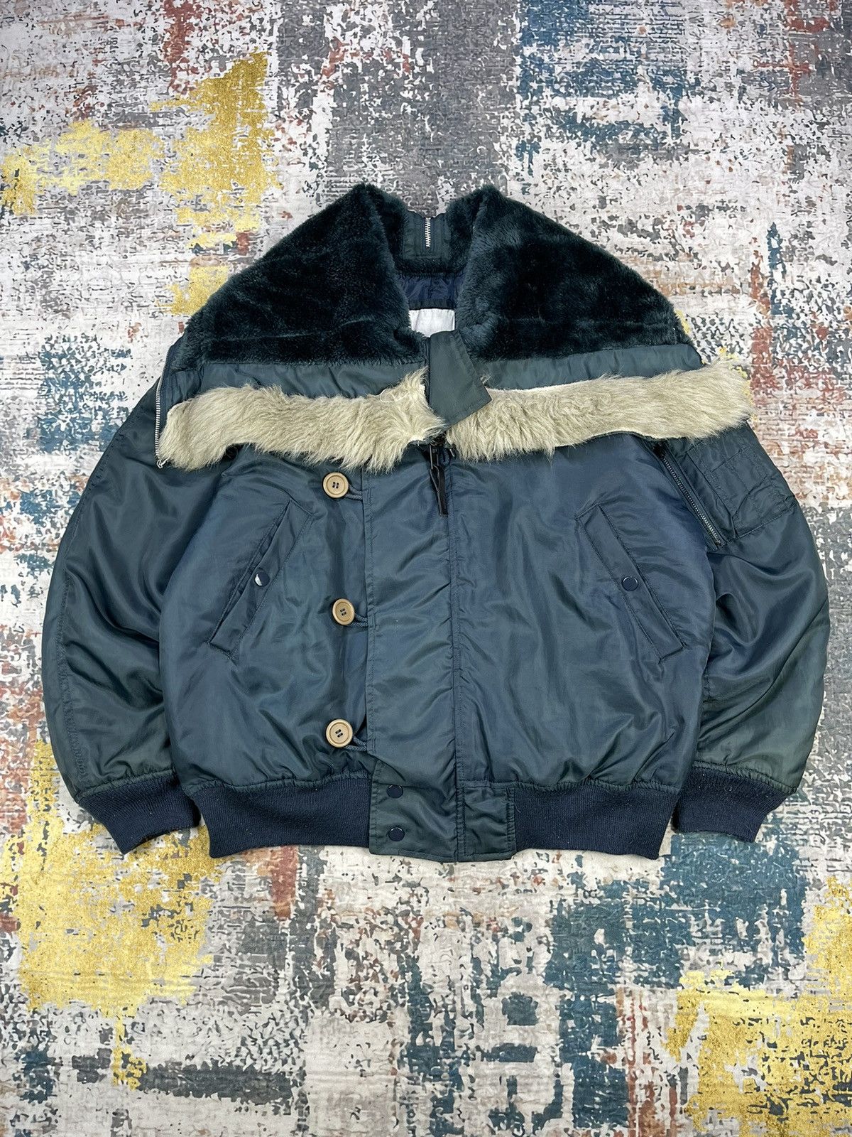 Bomber Jacket × Military × Vintage Vintage Military Type N-2B Snorkel ...