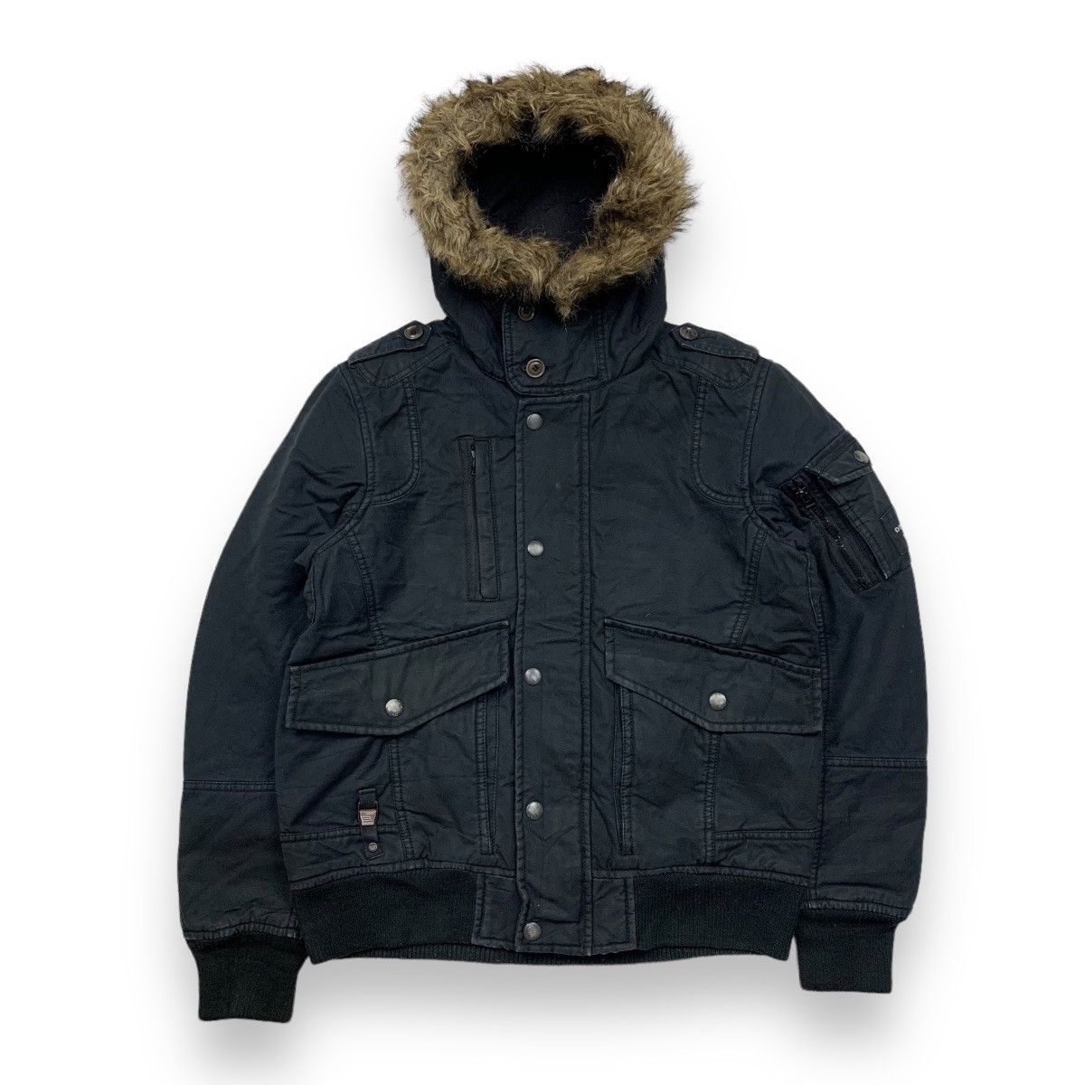 Diesel Diesel fur canvas utility jacket | Grailed