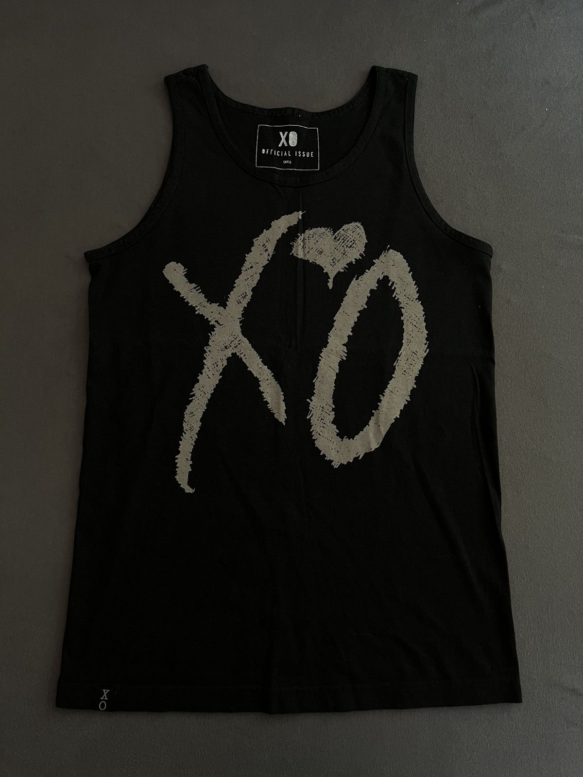 The Weeknd The Weeknd Official Issue Dark Gray XO Logo Tanktop | Grailed