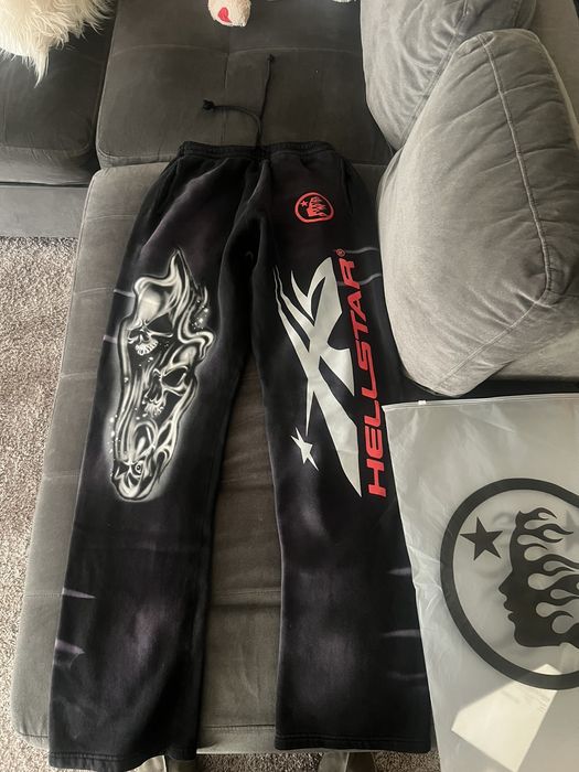 HELLSTAR Hellstar flare sweats | Grailed