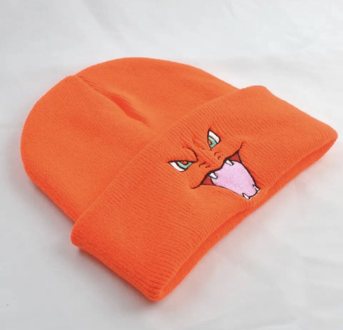 Hat Charizard Beanie Orange Anime Cap Pokemon Evolve Winter Hat | Grailed