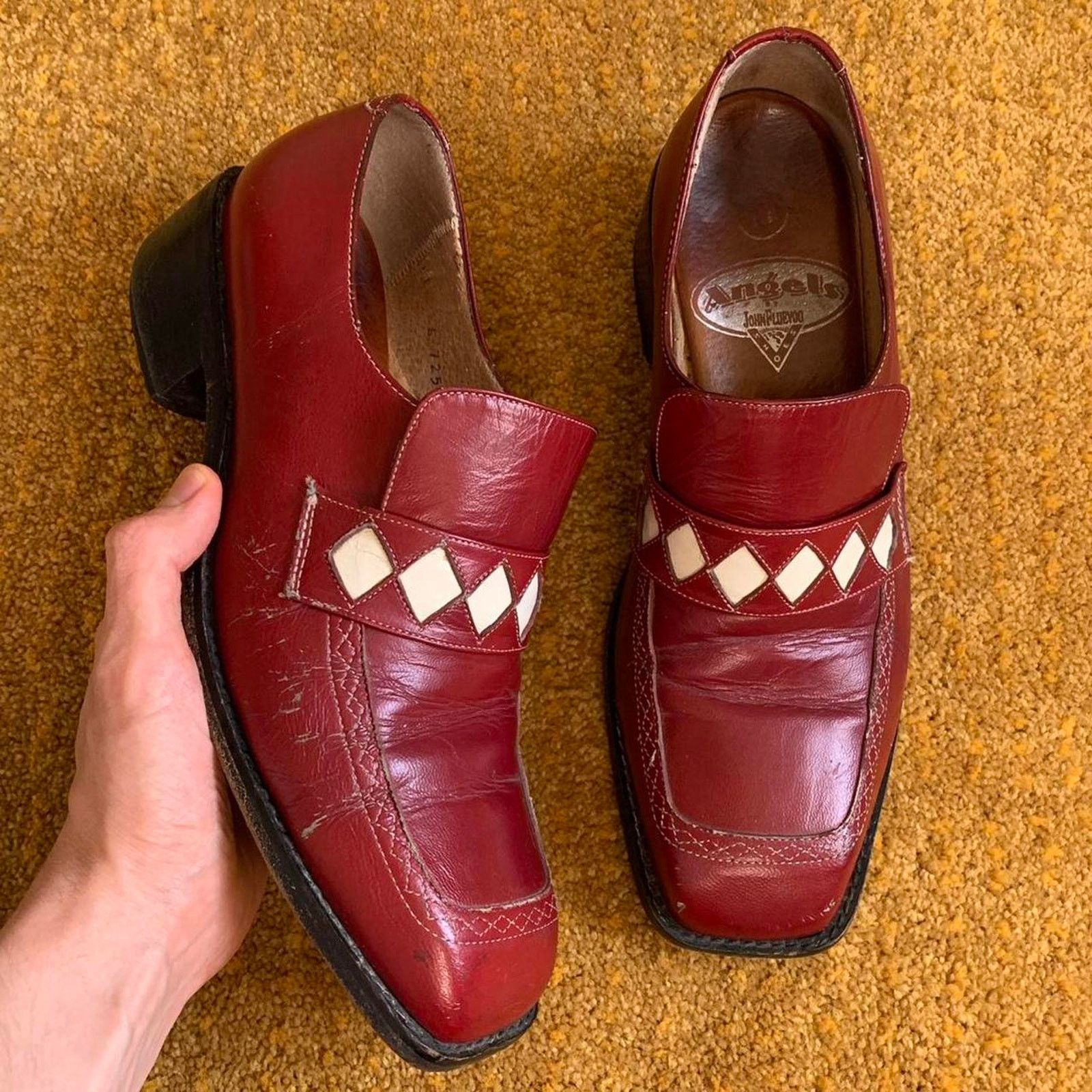 Vintage John Fluevog Leather Dress Slip Oxfords Retro Loafers Shoes ...