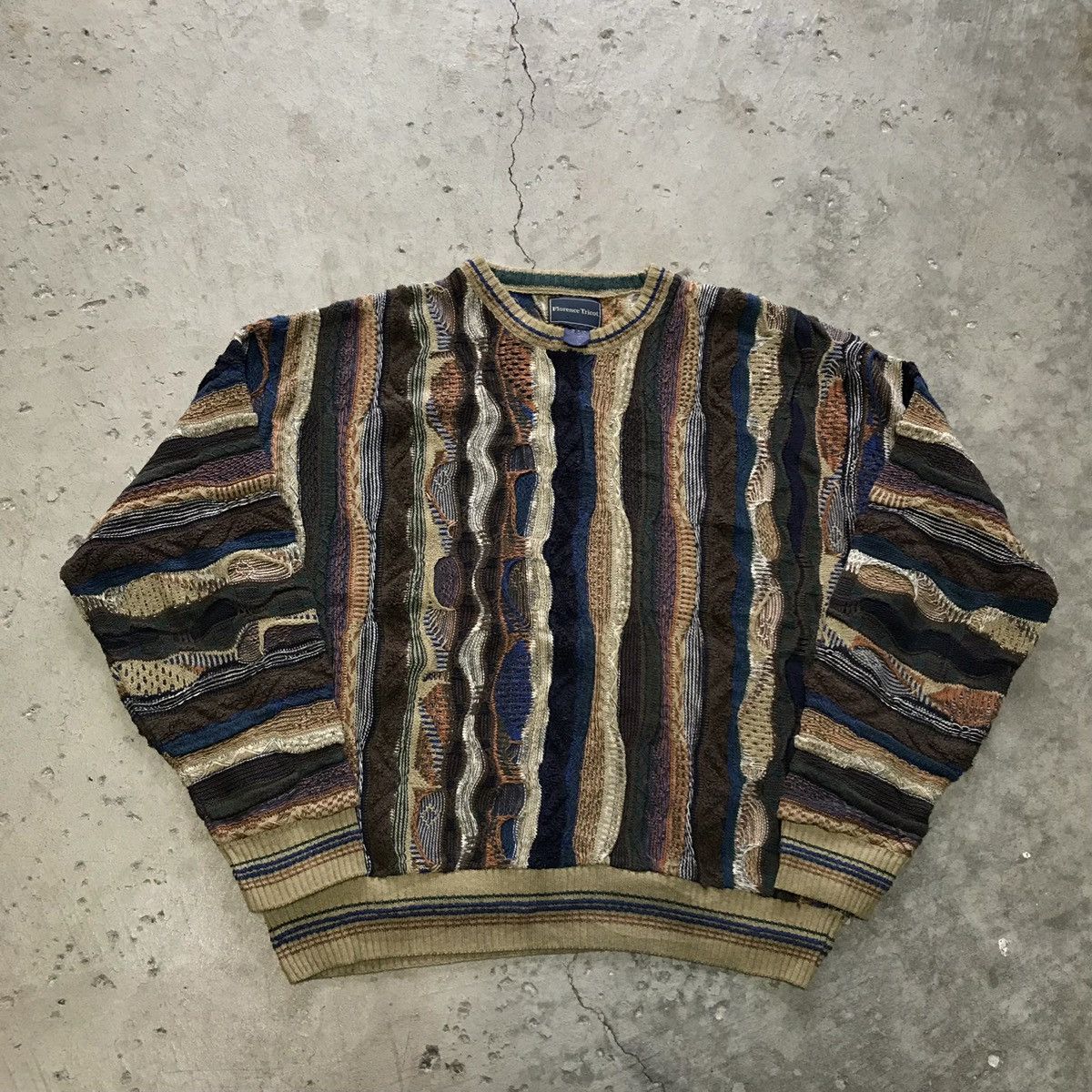 Coogi × Florence Tricot × Vintage Vintage 90s Coogi Style Knit Sweater ...
