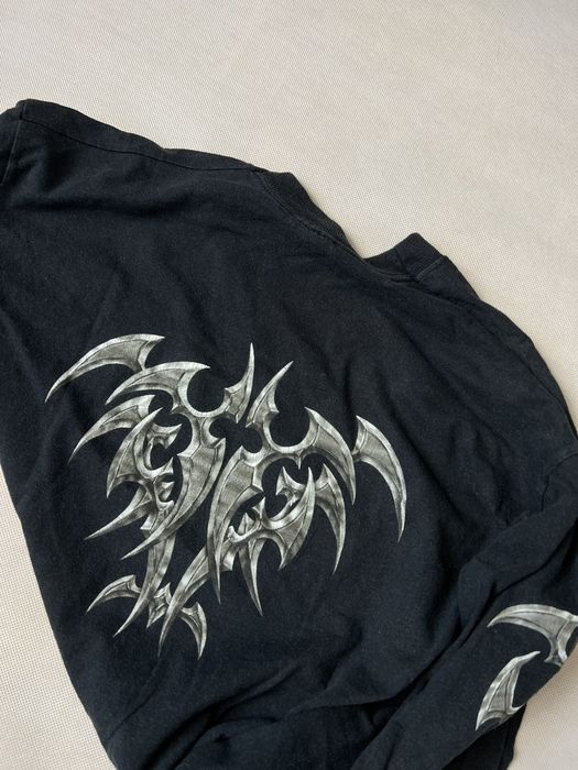 Vintage Longsleeve skull y2k vintage 2001 black vibe | Grailed