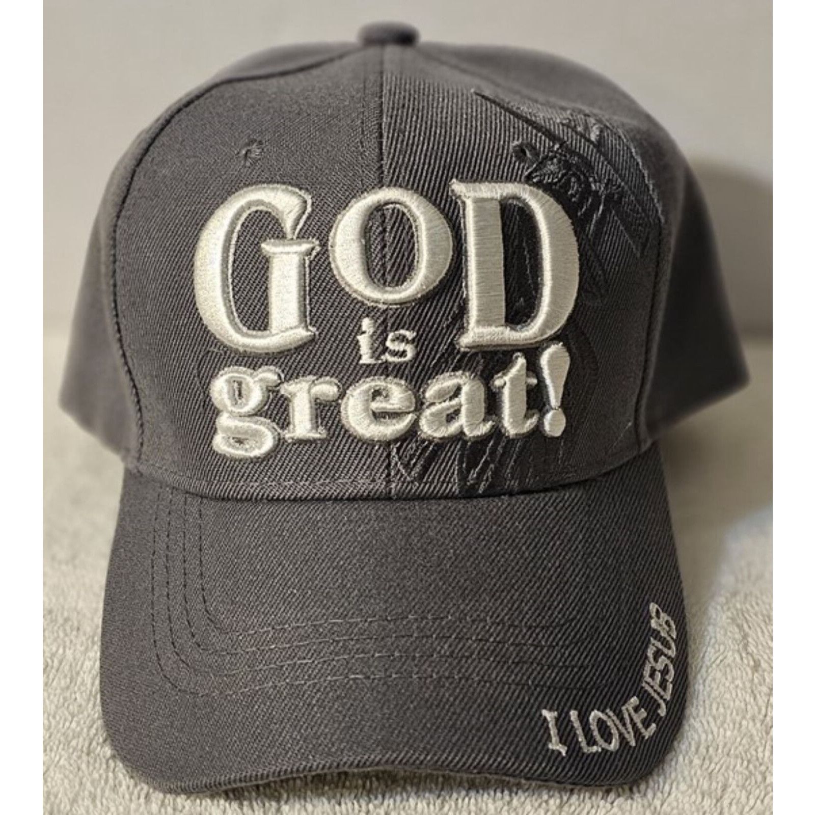 Greats GOD IS GREAT I LOVE JESUS CROSS RELIGIOUS CHRIST BASEBALL CAP ...
