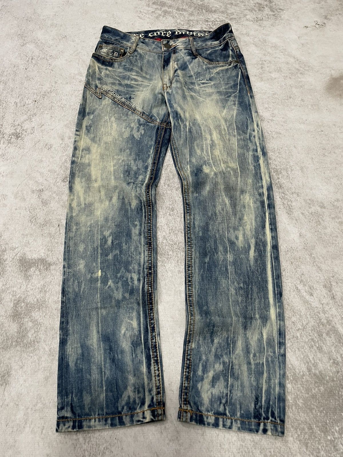 Hysteric Glamour × If Six Was Nine × Le Grande Bleu (L.G.B.) 2000s MCD Japan Bootcut acid wash ...