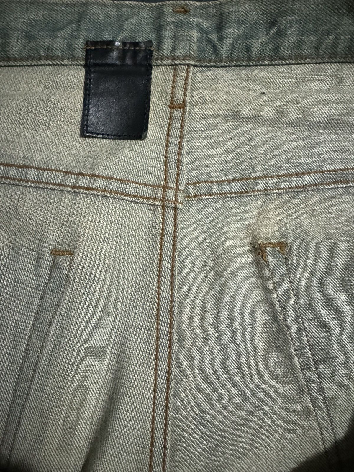 Dior × Hedi Slimane Dior SS04 Strip Bleu Clair Denim | Grailed