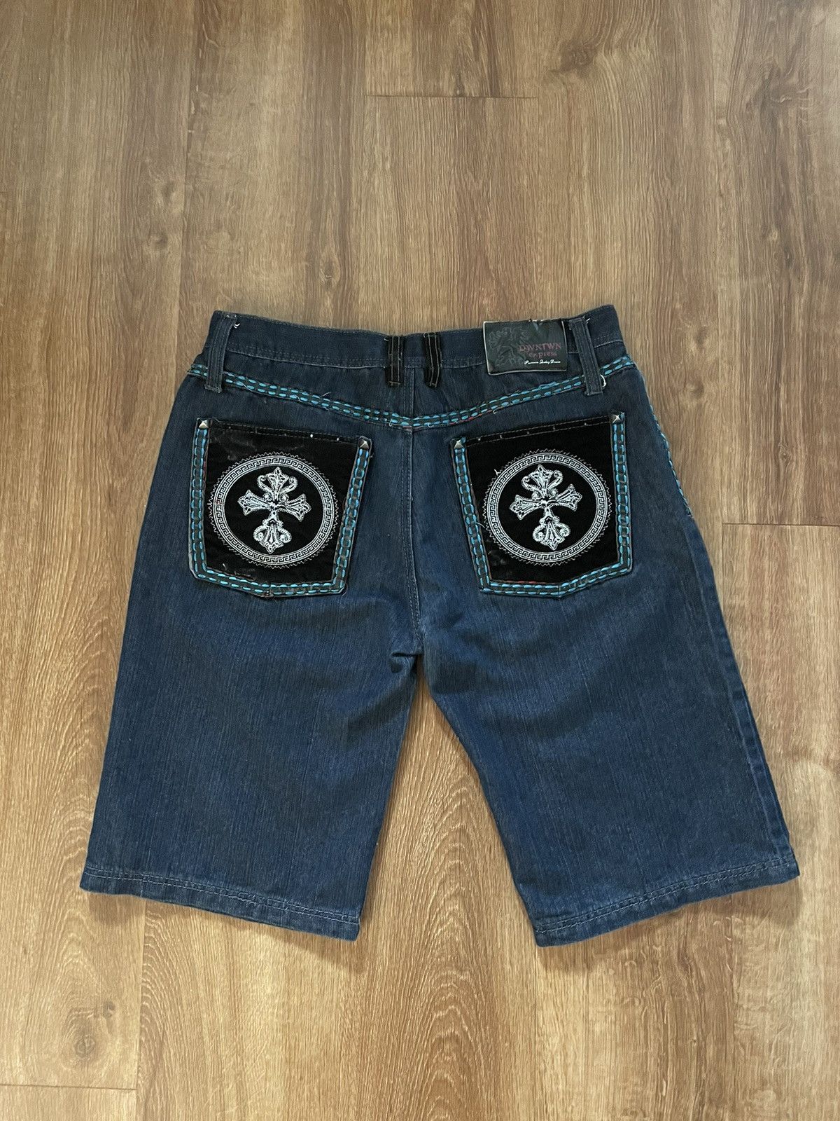 Streetwear × Vintage Y2K Ed Hardy Affliction Type Embroidered Cross ...