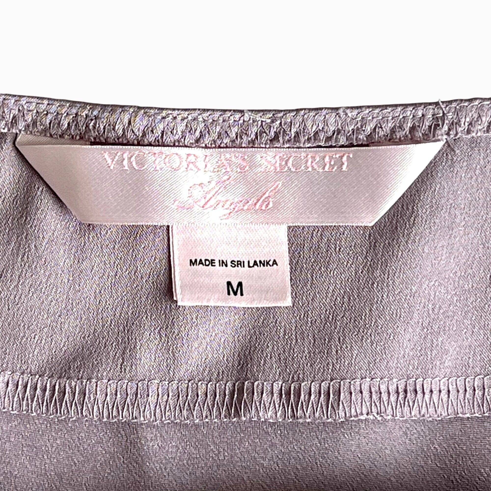 Victoria's Secret Victorias Secret Angels Satin Bow Slip Dress M Pink ...
