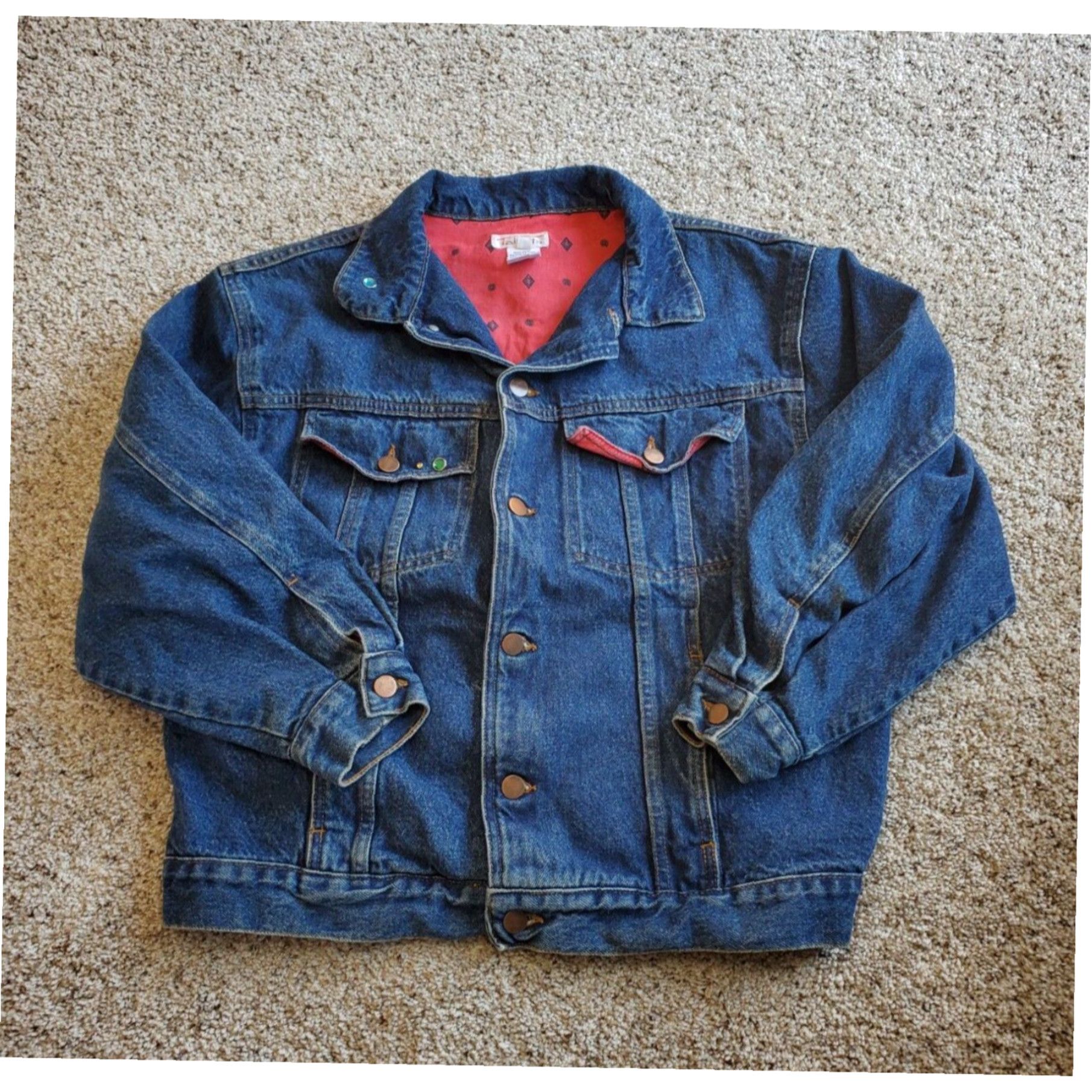 Talbots Large Blue Vintage Button Up USA Made Talbots Denim Jacket for ...