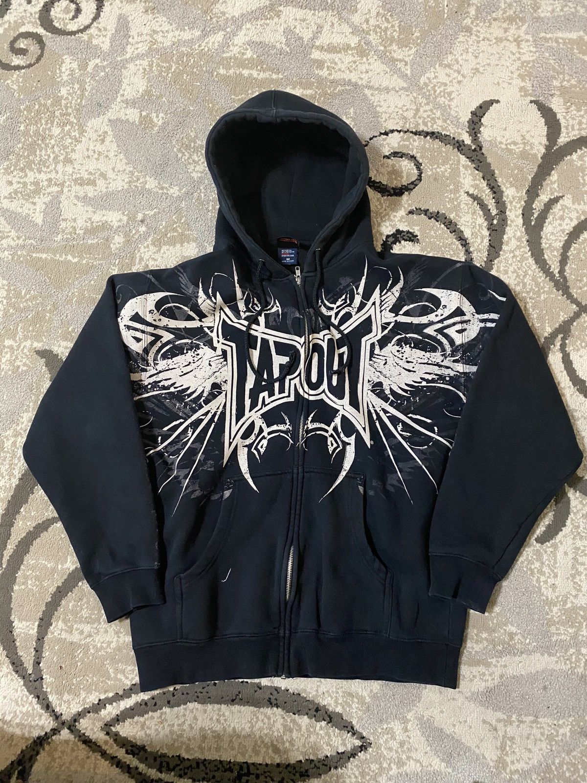 Affliction × Tapout × Vintage Tapout MMA Affliction Opium Style Zip ...