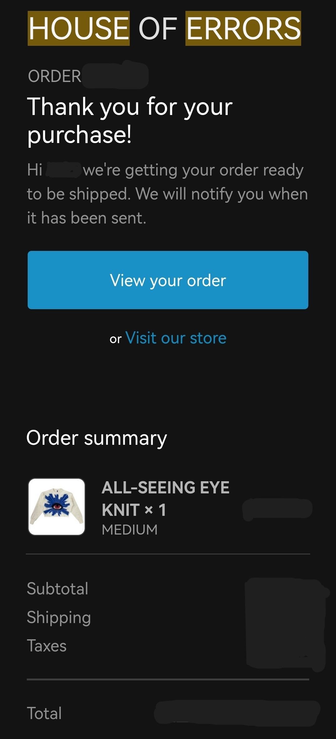 House of Errors All-Seeing Mohair Knit Sweater | Grailed