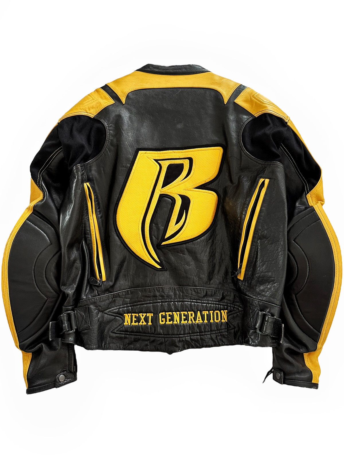 Ruff Ryders × Vintage 2004 Ruff Ryders Yellow Motorcycle Jacket | Grailed