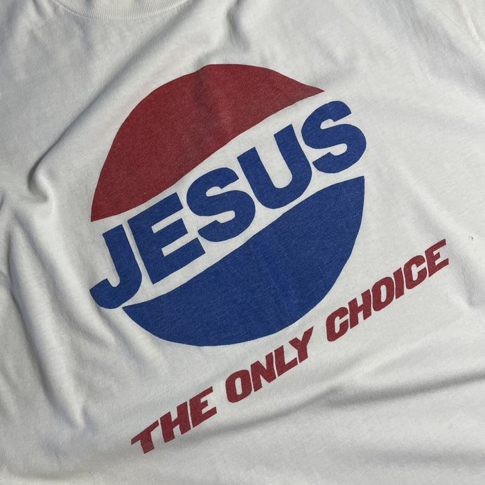 Vintage Rare Vintage 80’s Jesus (Parody Pepsi Brand) Tee | Grailed