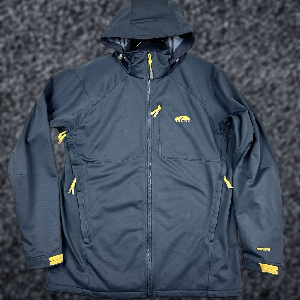 Vintage GoLite Jacket Mens M Windstopper Softshell Pit Zips Hooded ...