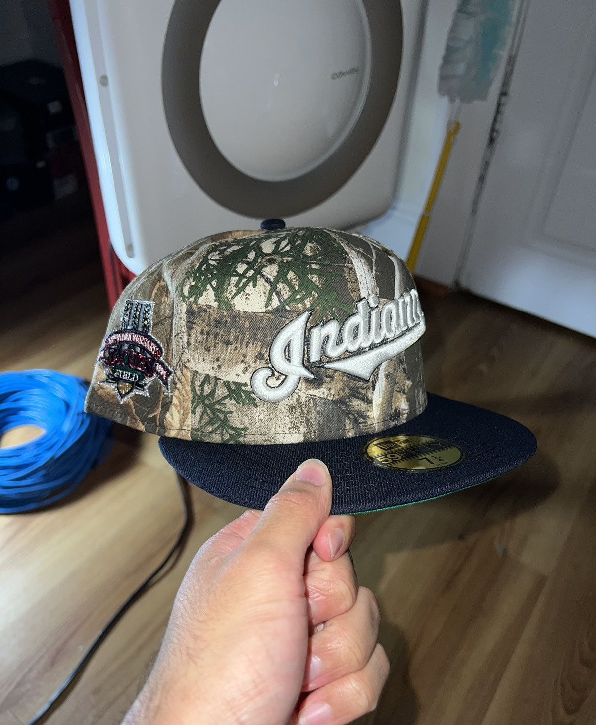 Hat Club × MyFitteds × New Era 7 1/4 EcapCity Cleveland Indians Fitted ...