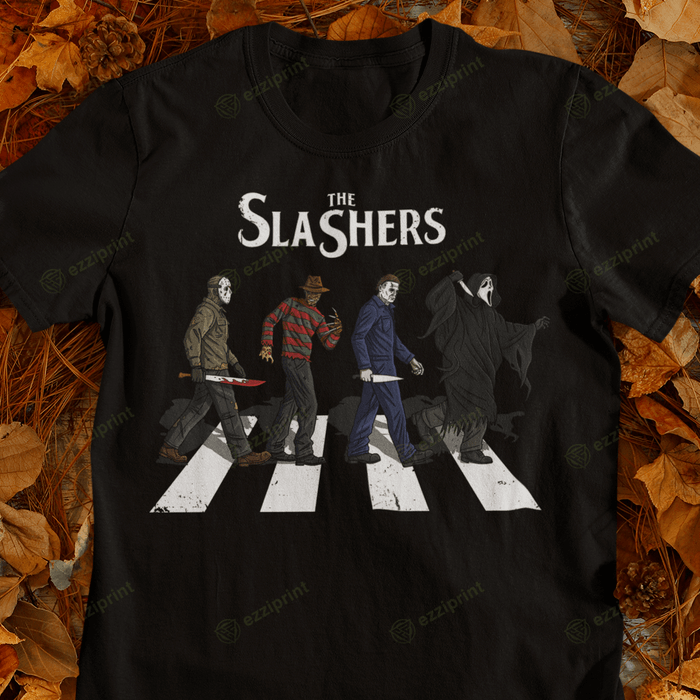 The Unbranded Brand THE SLASHERS ABBEY ROAD HORROR CHARACTERS T-SHIRT ...