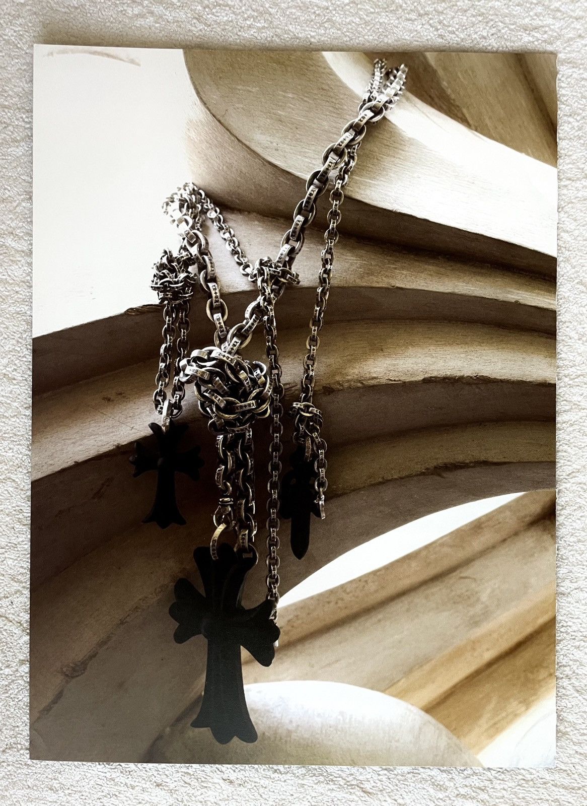 Chrome Hearts Chrome Hearts necklaces 8x11 magazine cutout Poster | Grailed