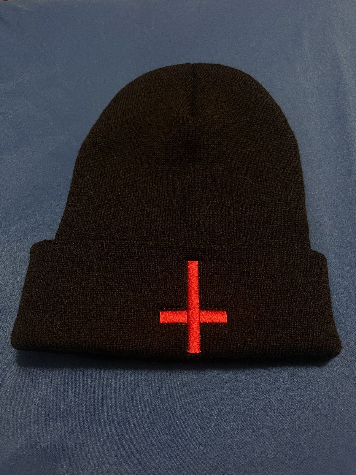 Playboi Carti Ken Carson AGC Tour Merch Beanie Red GoreCore Cross | Grailed