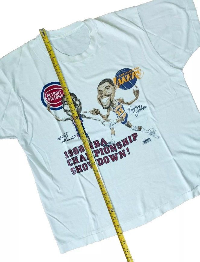 NBA × Vintage Mega Rare Vintage 1988 NBA Champion Caricature T-shirt ...