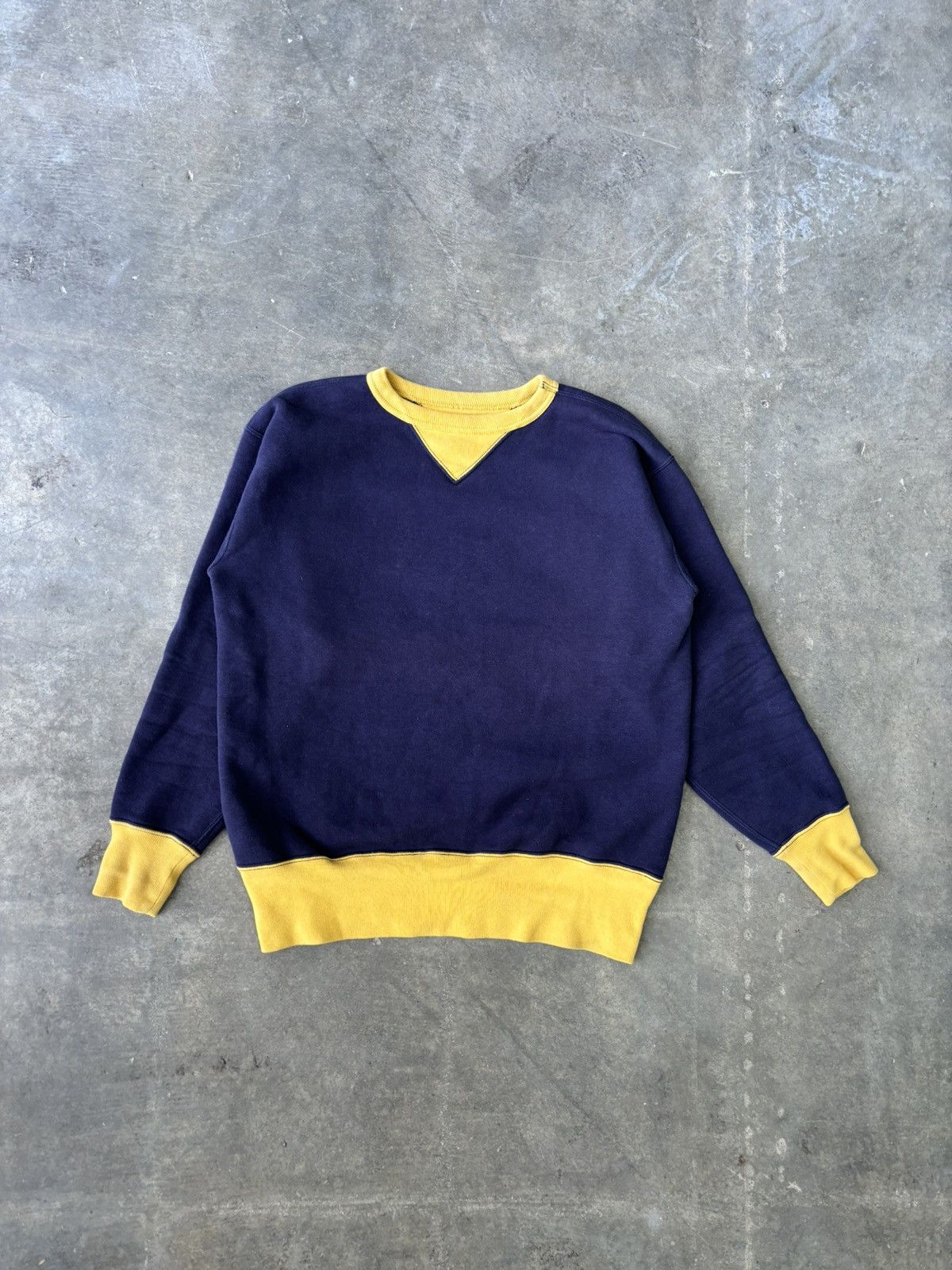 The Real McCoy's The Real McCoy’s Two Tone Double V Sweatshirt | Grailed