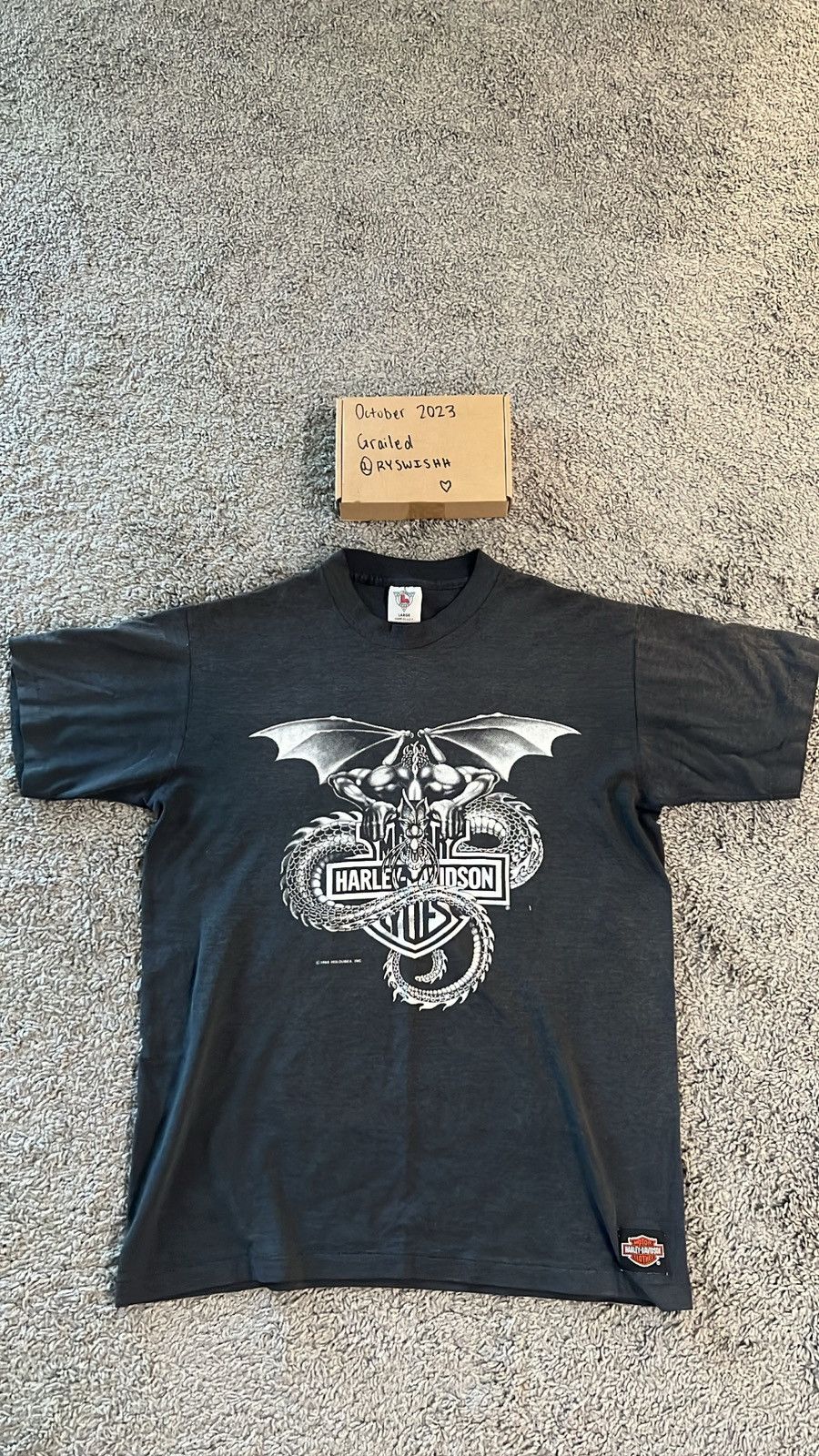Harley Davidson Vintage Harley Davidson Gargoyle T-Shirt | Grailed