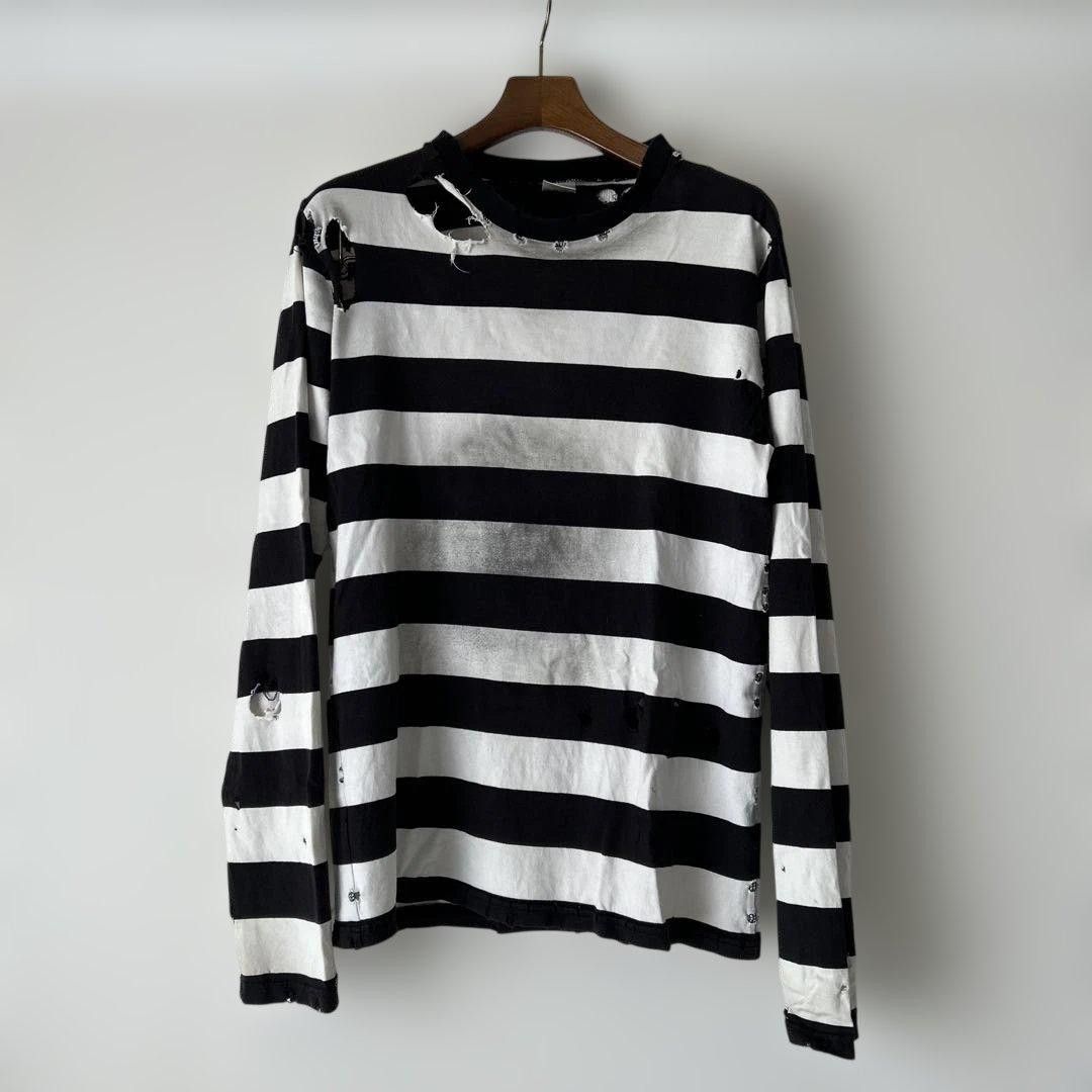 Number (N)ine NUMBER (N)INE Modern Age Striped Long-Sleeve T-Shirt 3 ...