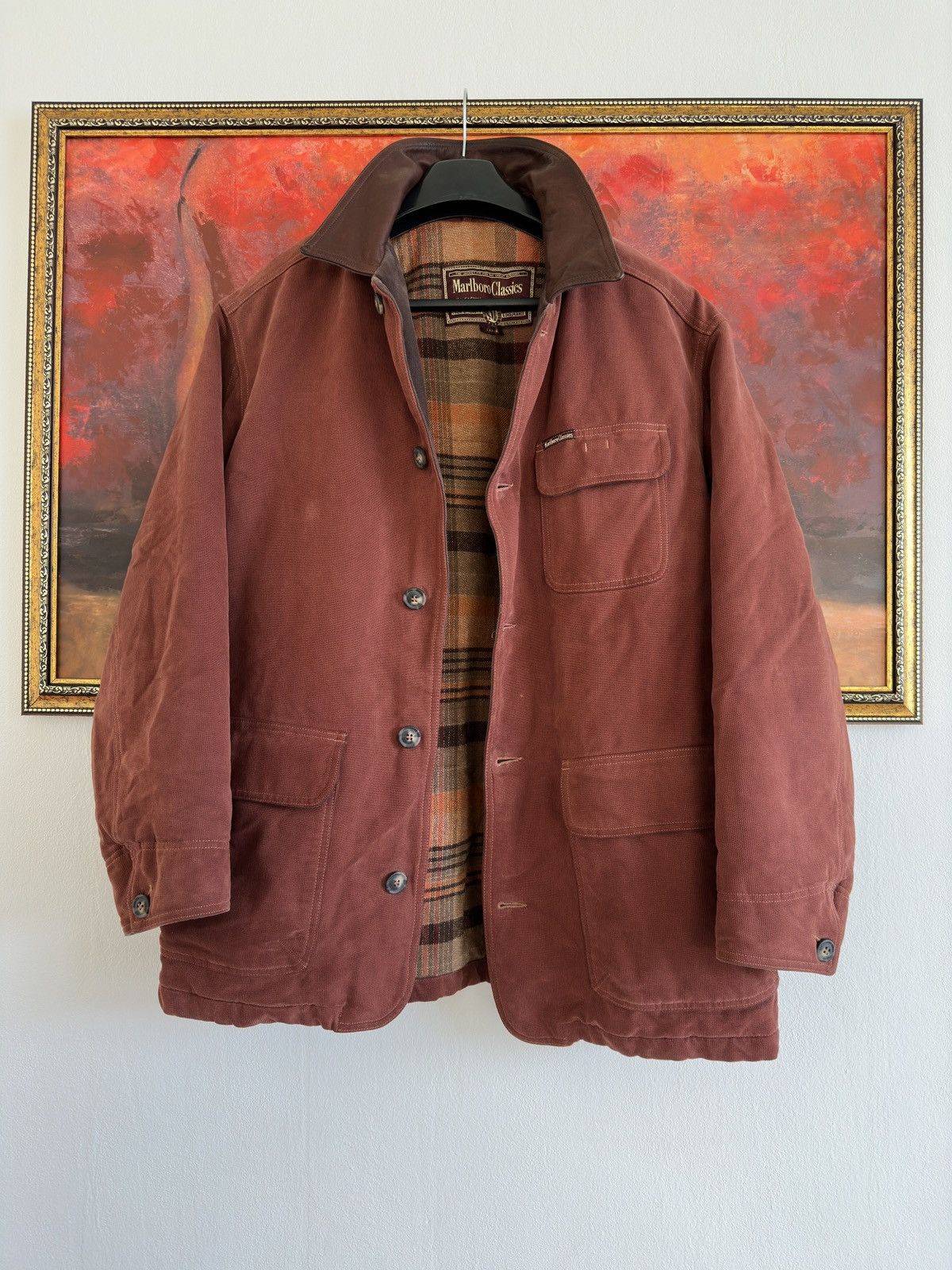 Vintage Vintage Marlboro Classic Blanket Lined Jacket B0359 | Grailed