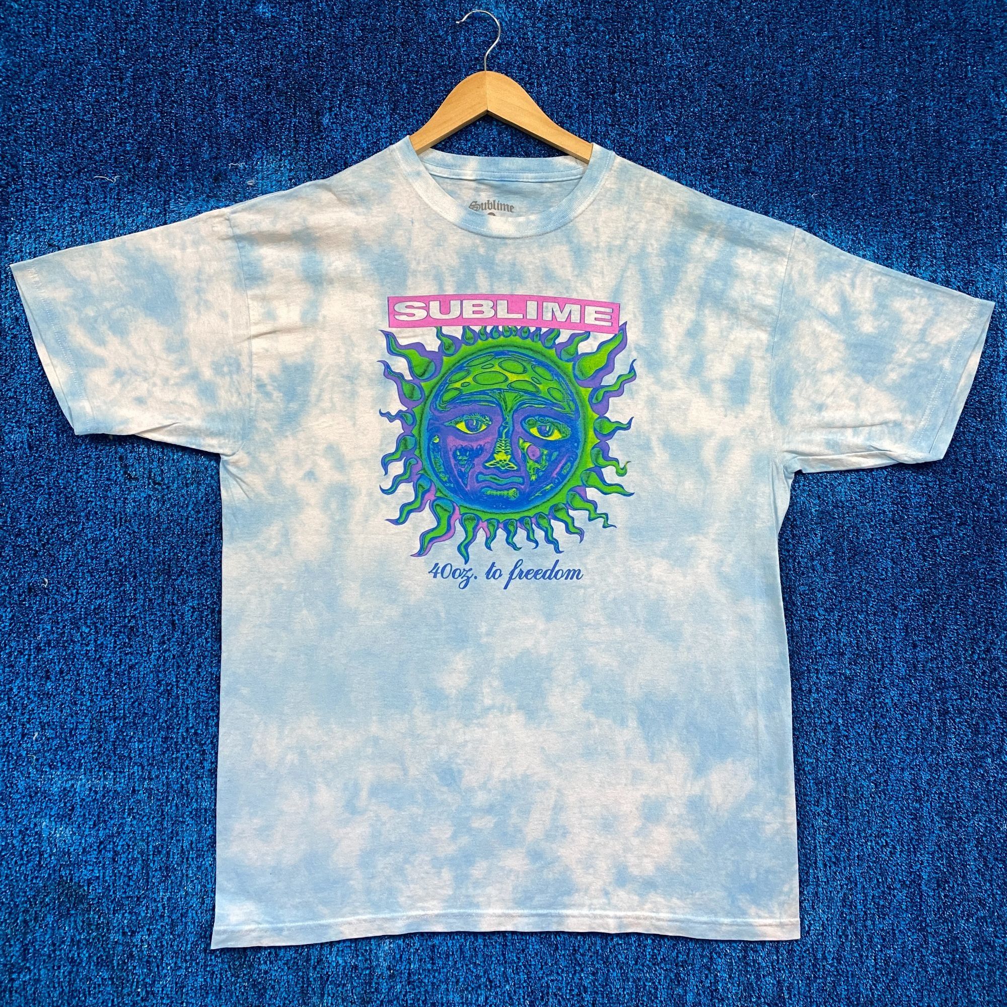 Streetwear × Sublime × Tour Tee Sublime 40 oz to Freedom Neon Sun Rock ...
