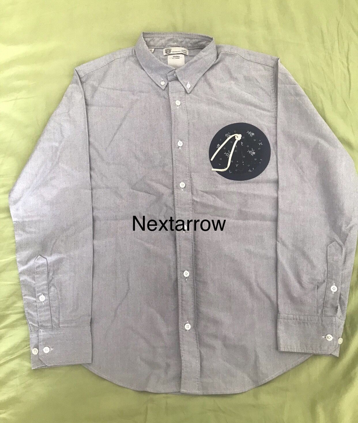 Visvim Visvim Blue Stained Ancient Cloth Milk Circle Shirt | Grailed