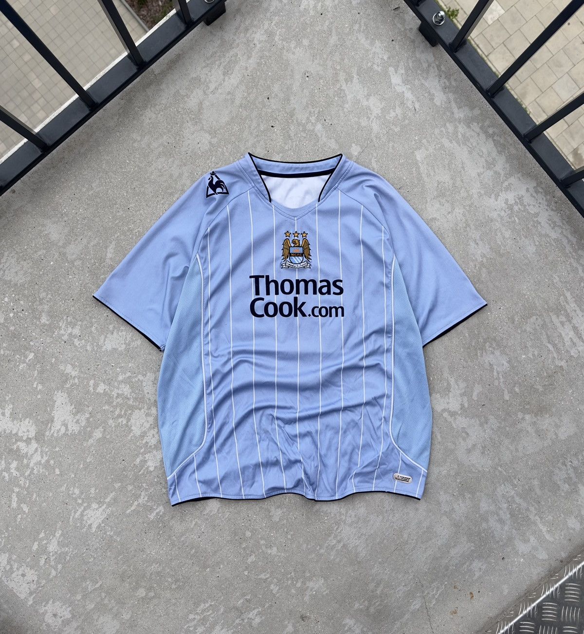 Vintage Vintage Le Cog Sportif Manchester City Soccer Jersey | Grailed