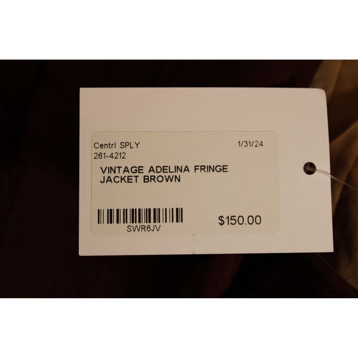 Other Vintage Adelina Jacket Fringe Suede Western Jacket Brown (Se ...