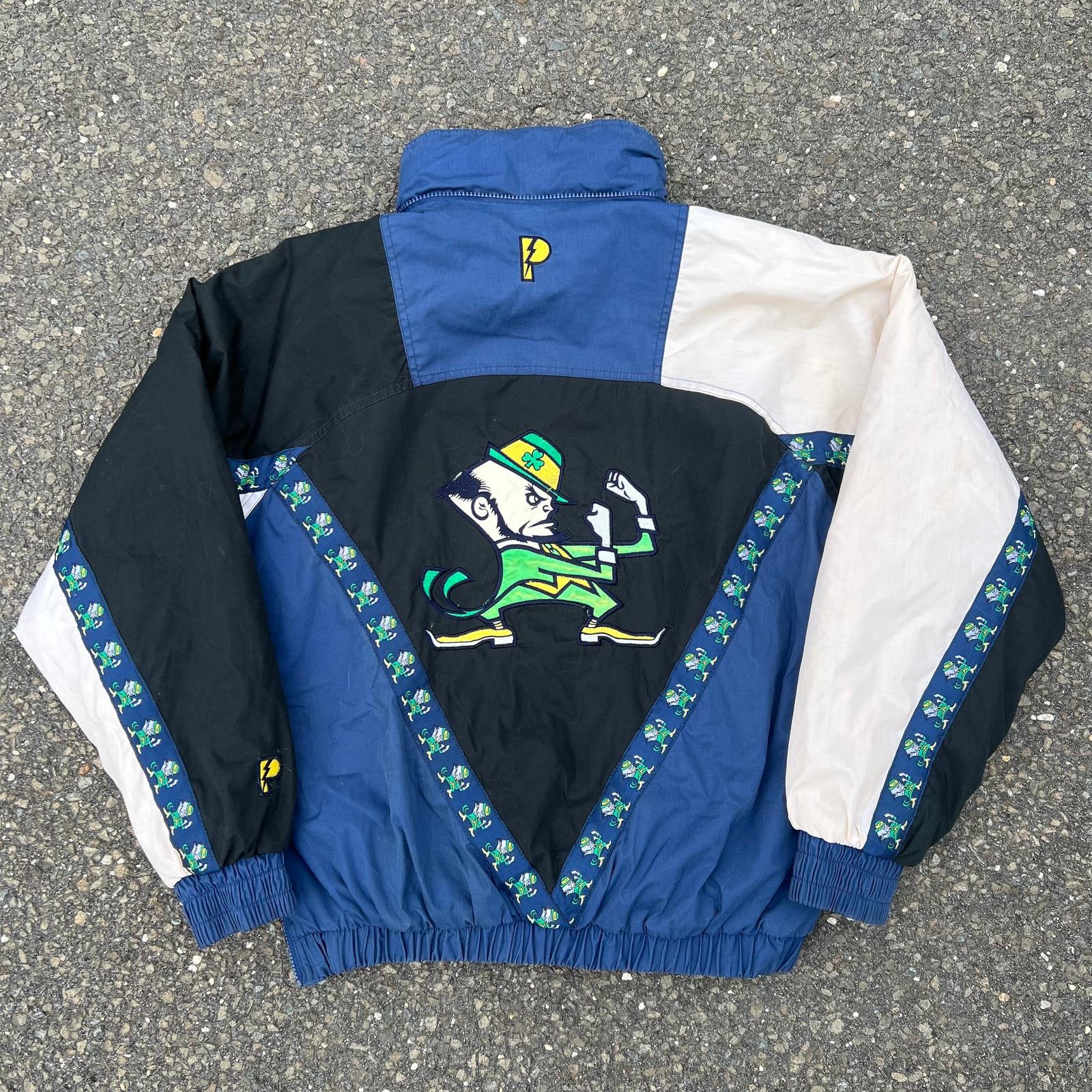 Vintage Vintage pro player Notre dame Irish puffer jacket | Grailed