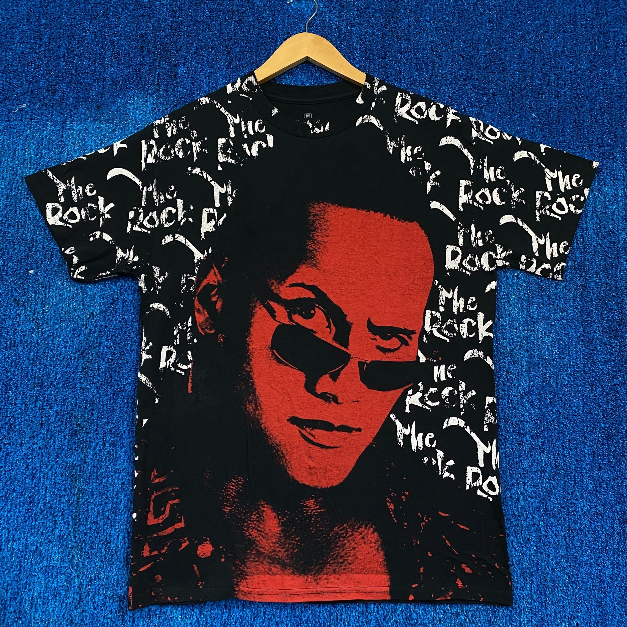 Very Rare The Rock & The People's Eyebrow All Over WWE Tee M | Grailed