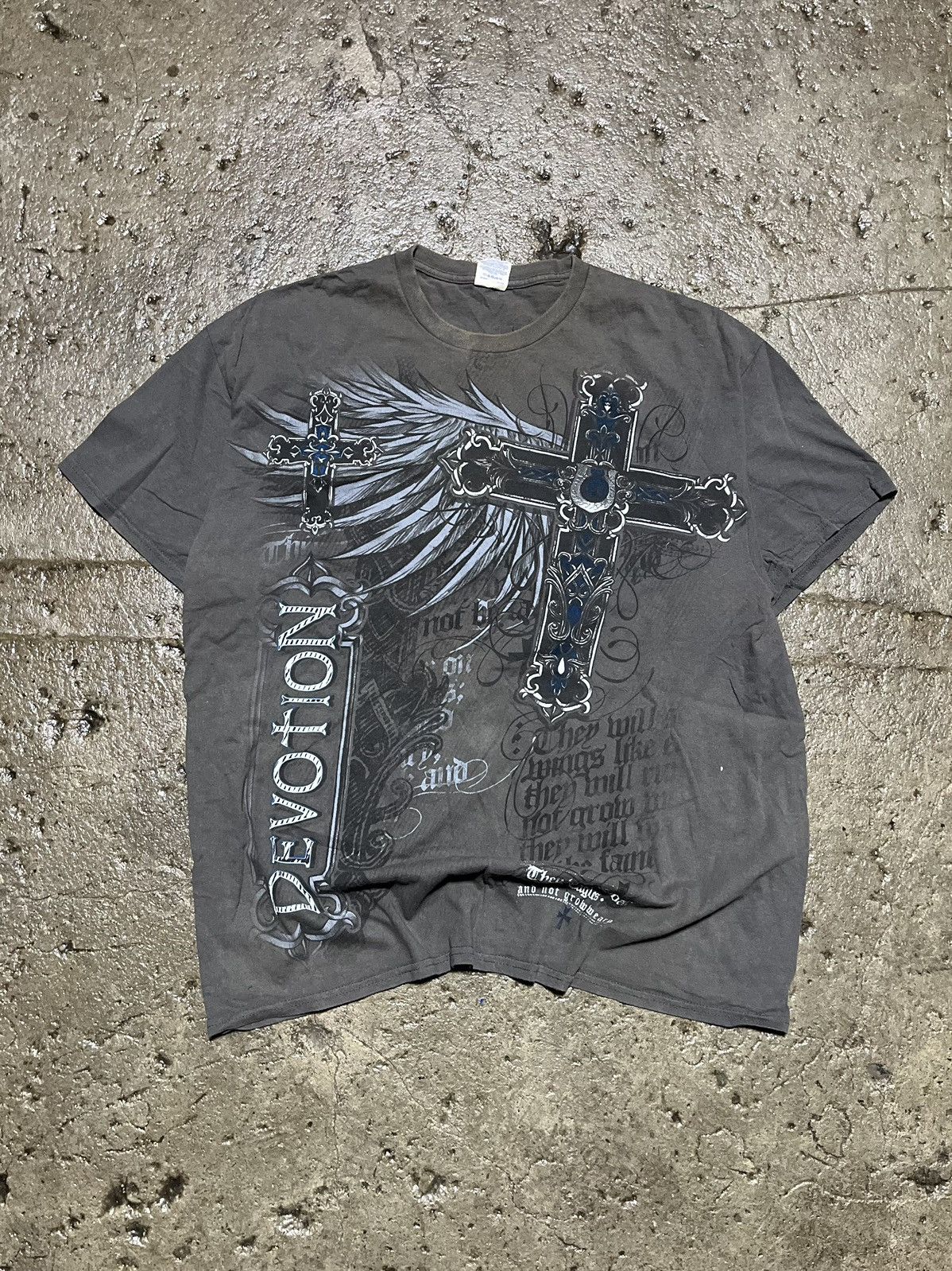 Affliction × Tapout × Vintage Crazy Y2K Affliction Style Skull Cross ...