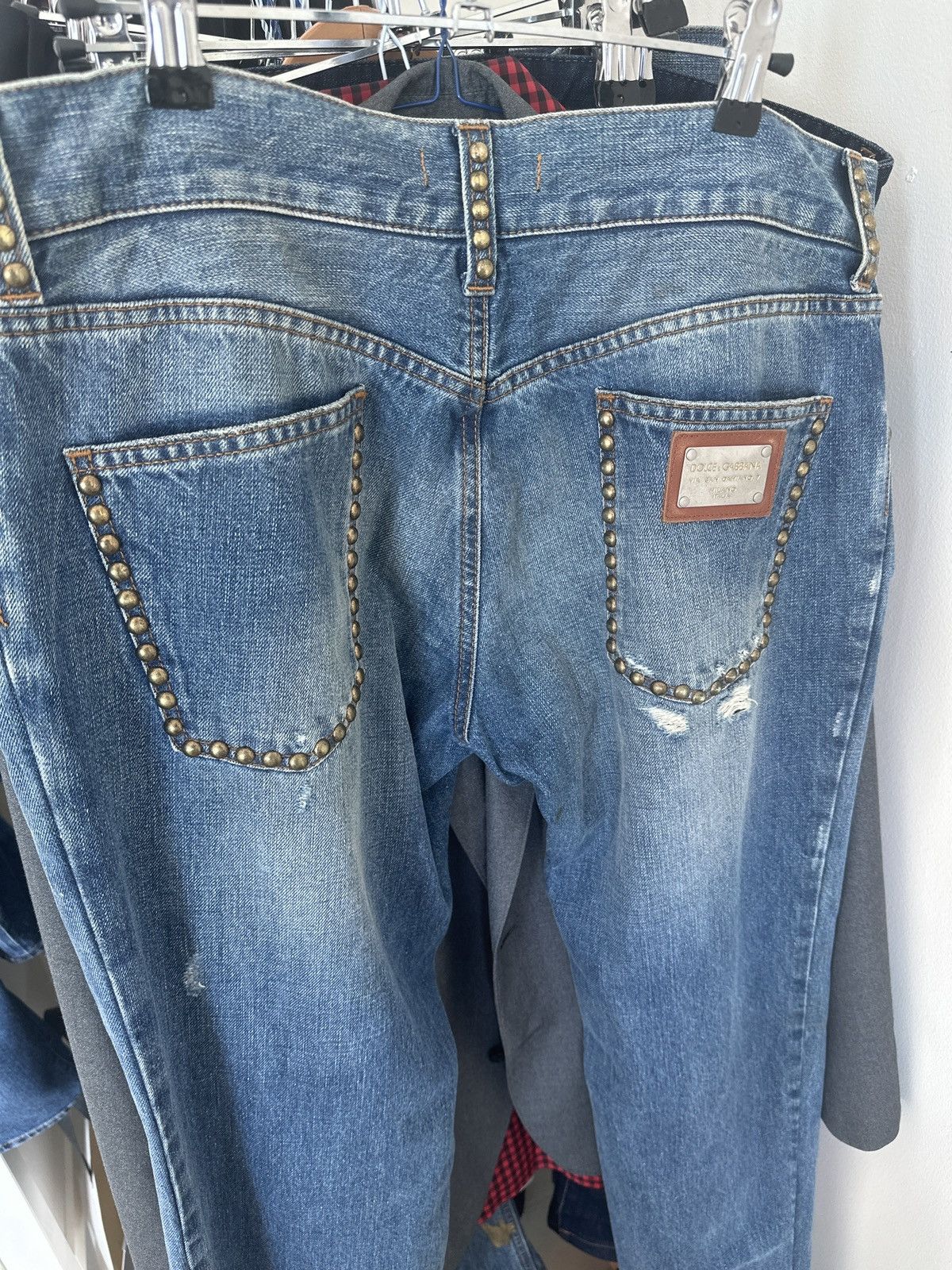 Dolce & Gabbana Dolce and Gabban black label first line studded jeans ...