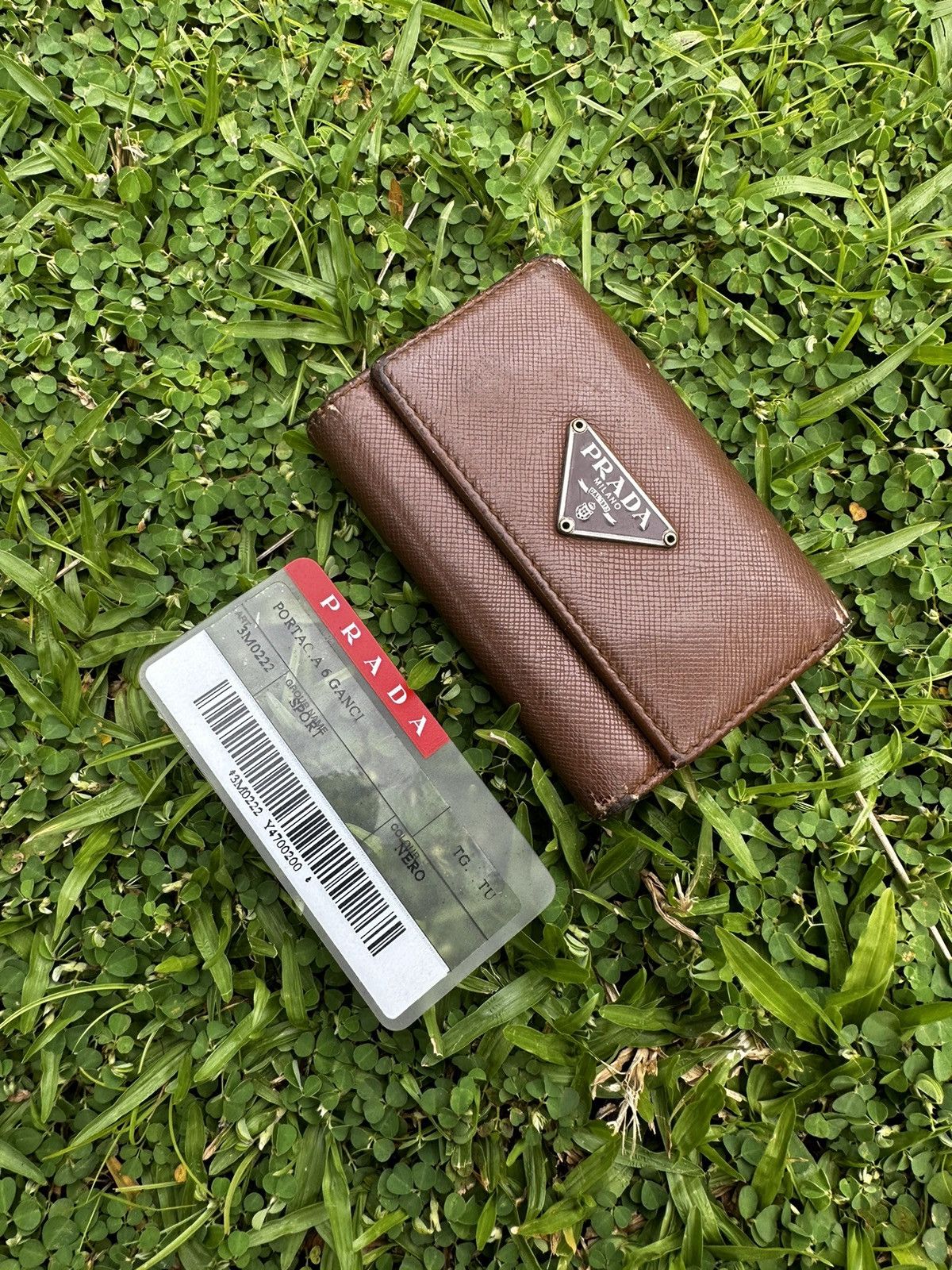 Prada PRADA Key Holder Wallet Logo | Grailed