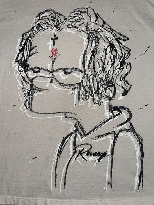The Simpsons REVENGE X TRIPPIE REDD X BART SIMPSON TEE CREAM SIZE LARGE ...
