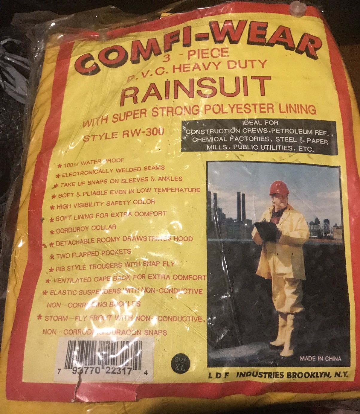 CMF Comfy Outdoor Garment Comfi-wear 3 Piece PVC Heavy Duty Rain suit ...