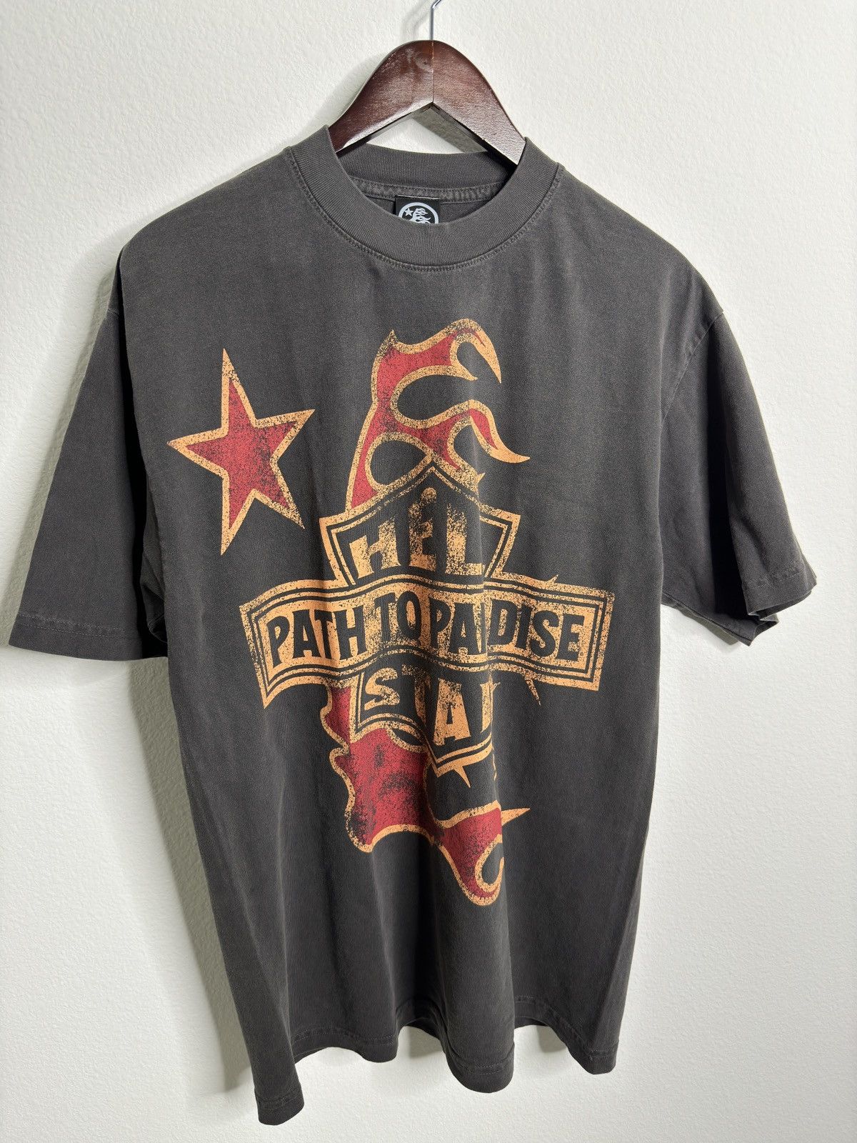HELLSTAR Hellstar Studios Biker Tour Tee Vintage Black | Grailed